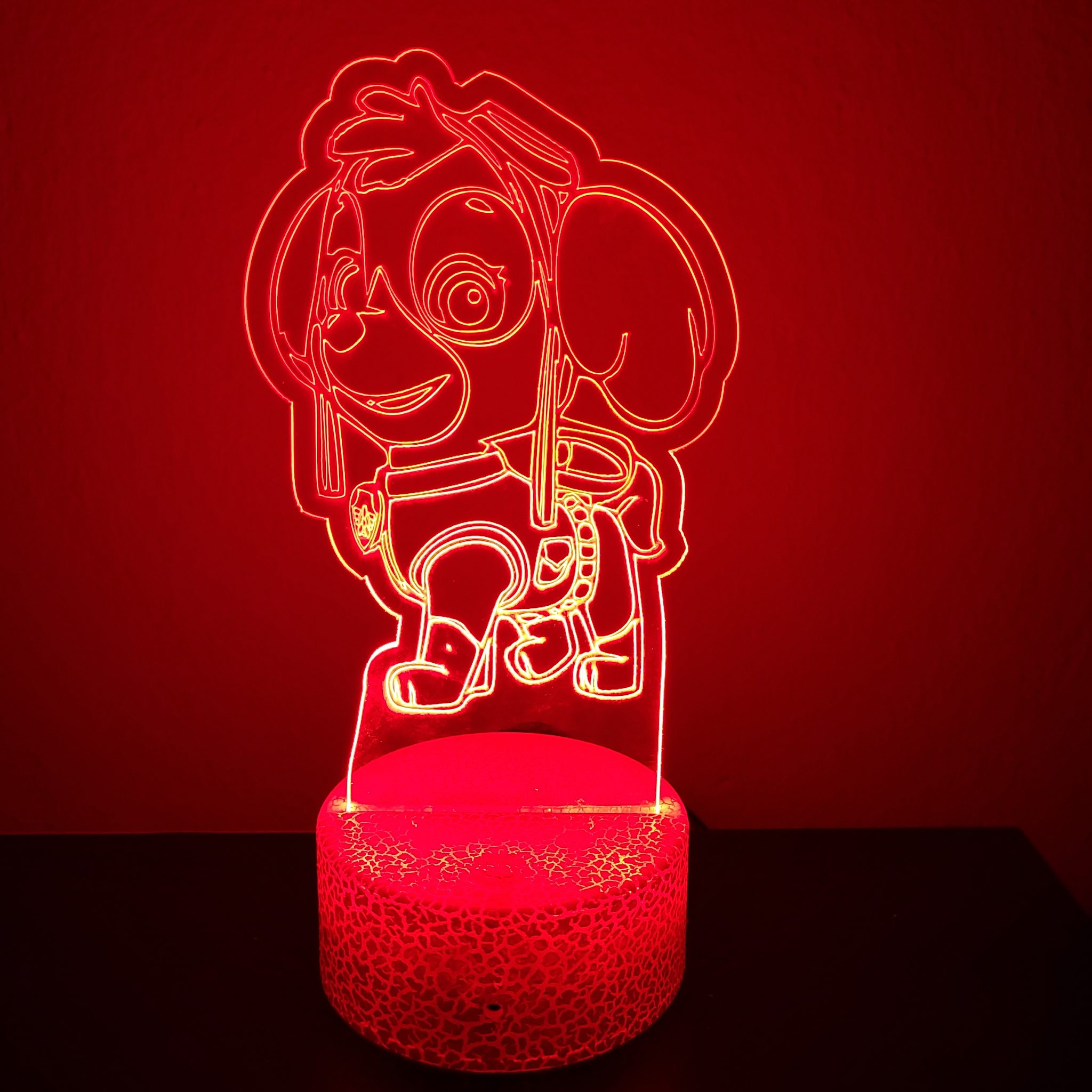 Φωτιστικό Plexiglass LED RGB Paw Patrol Skye (Κωδ. 001068 ...
